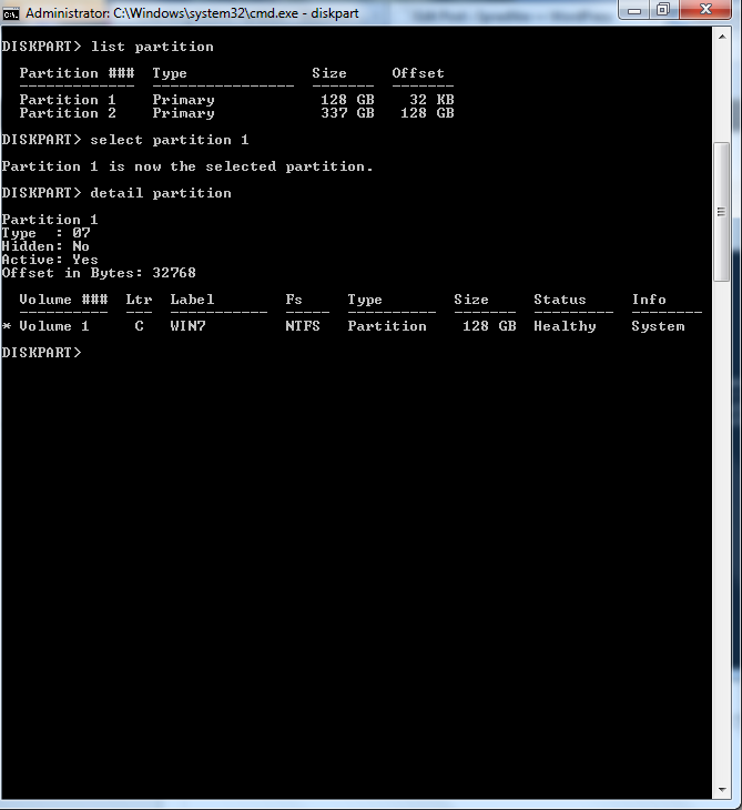 Checking Active Partition – Windows 7 | Spradlike – Information ...